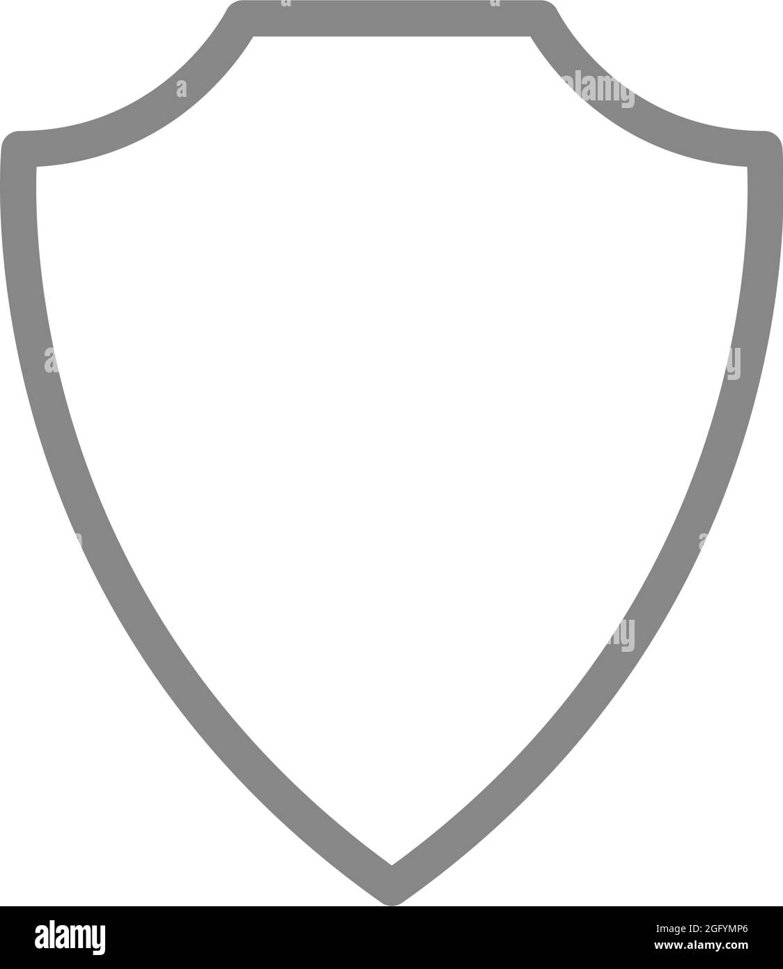 Protective shield line icon. Protection, security sign, safety Stock ...