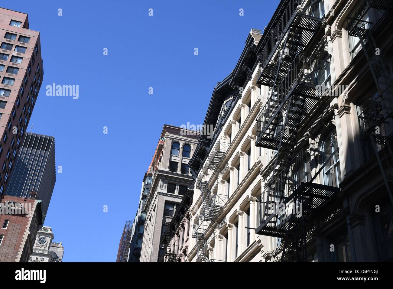 MANHATTAN/NEW YORK CITY /NEW YORK / USA 05.JUNE 2018 Fire stairs in New ...