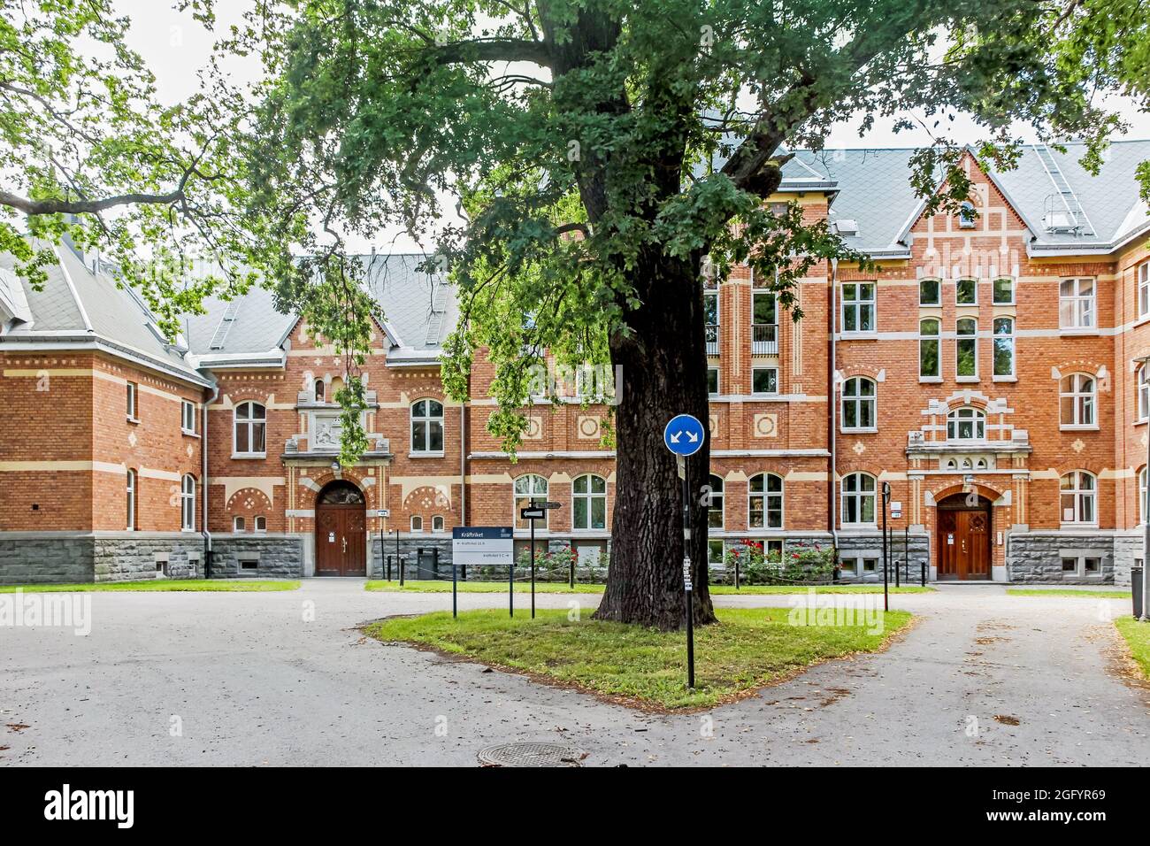 exterior facade of Asian studies department in Stockholm University ...