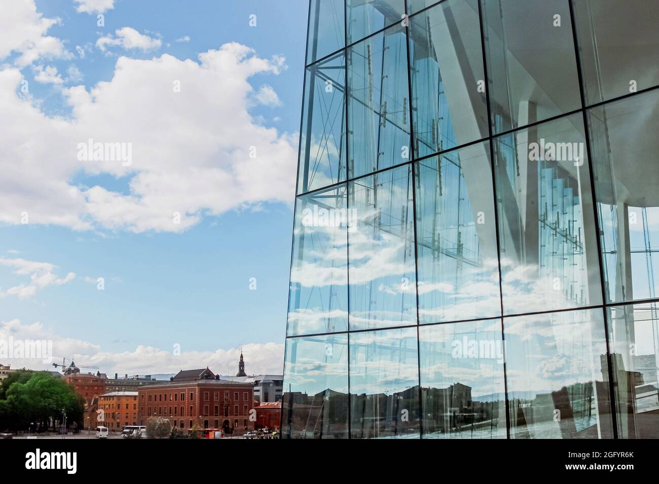 modern exterior architecture of opera house at Oslo Stock Photo - Alamy