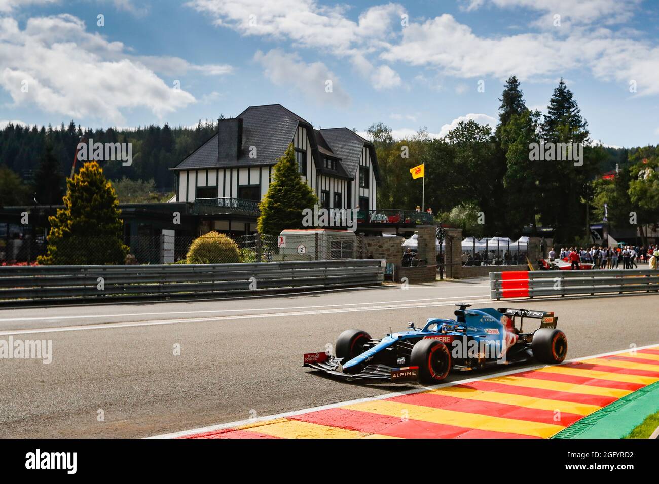 14 ALONSO Fernando (spa), Alpine F1 A521, action during the Formula 1 ...