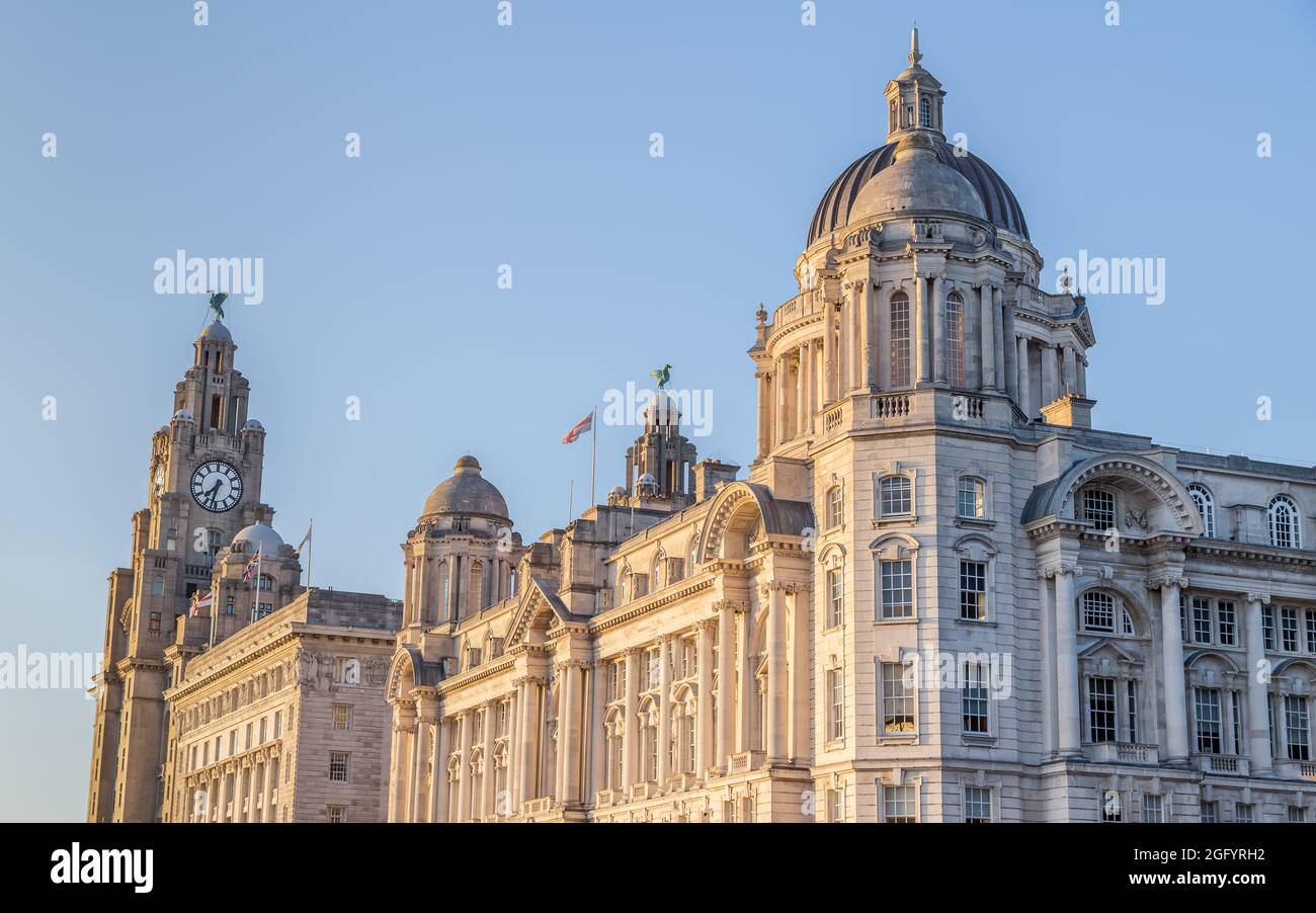 A high dynamic range image of the Three Graces on the Liverpool ...