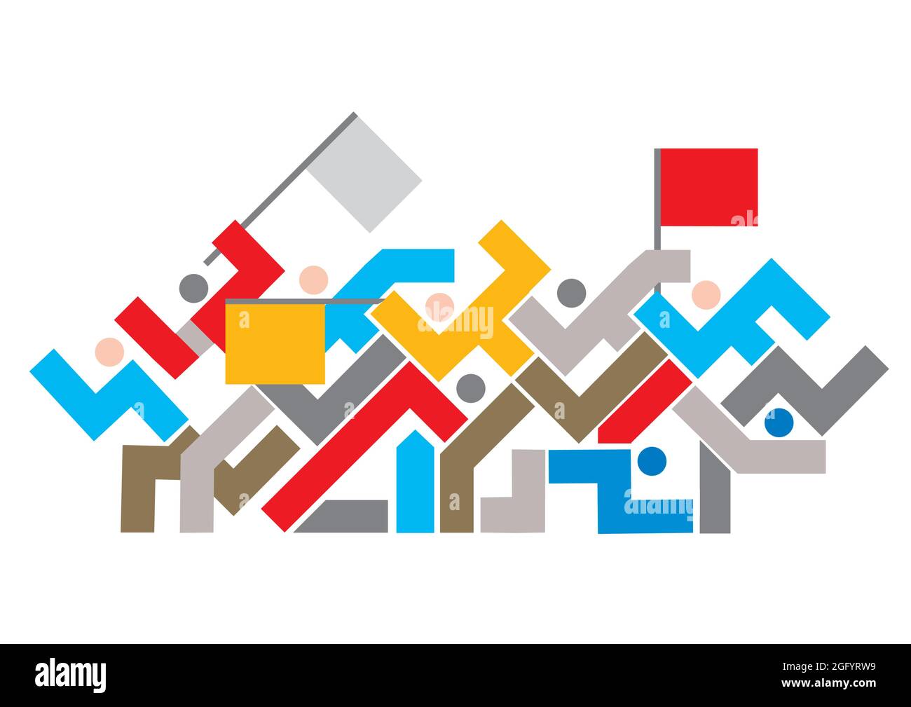 Mass protests Stock Vector Images - Alamy