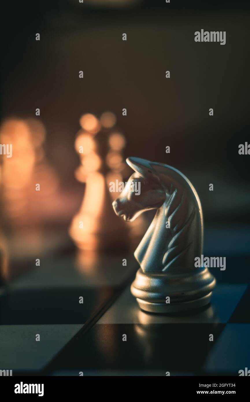 Selective closeup chess figures hi-res stock photography and images - Alamy