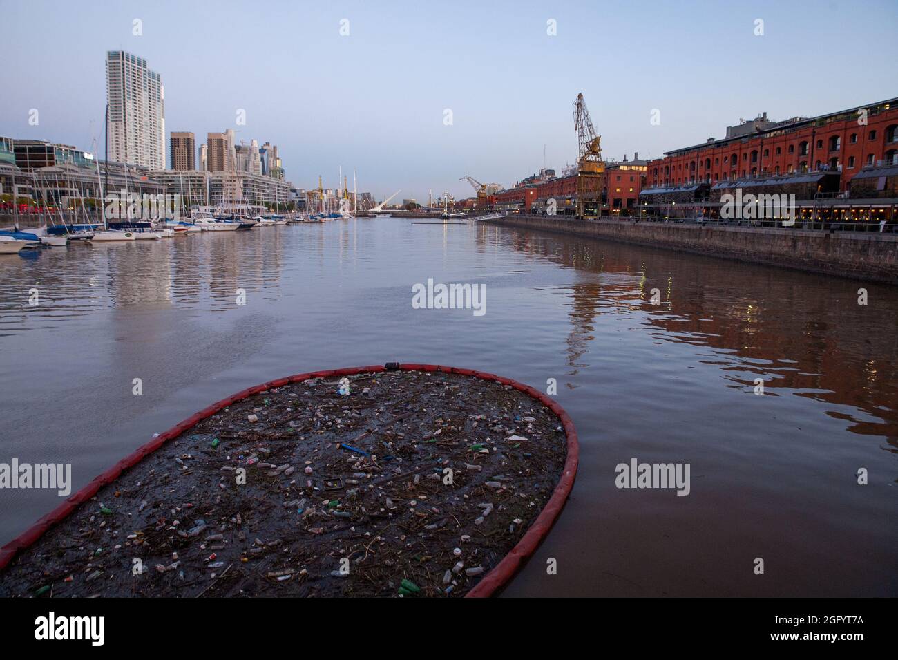 BUENOS AIRES, ARGENTINA - Jun 30, 2016: The garbage collecting process ...