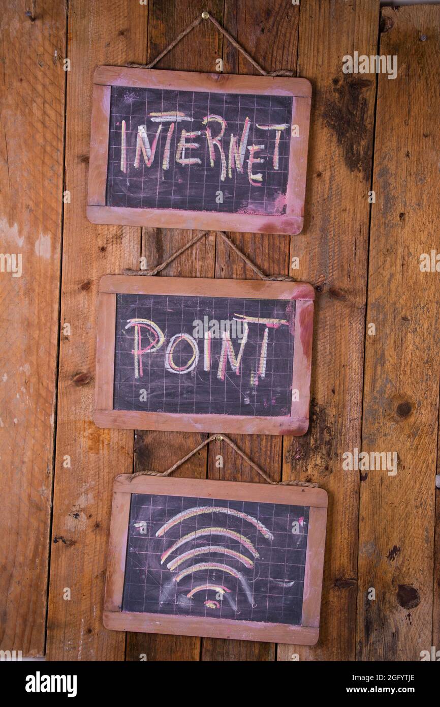 Graphical representation of a sign indicating the office of internet ...