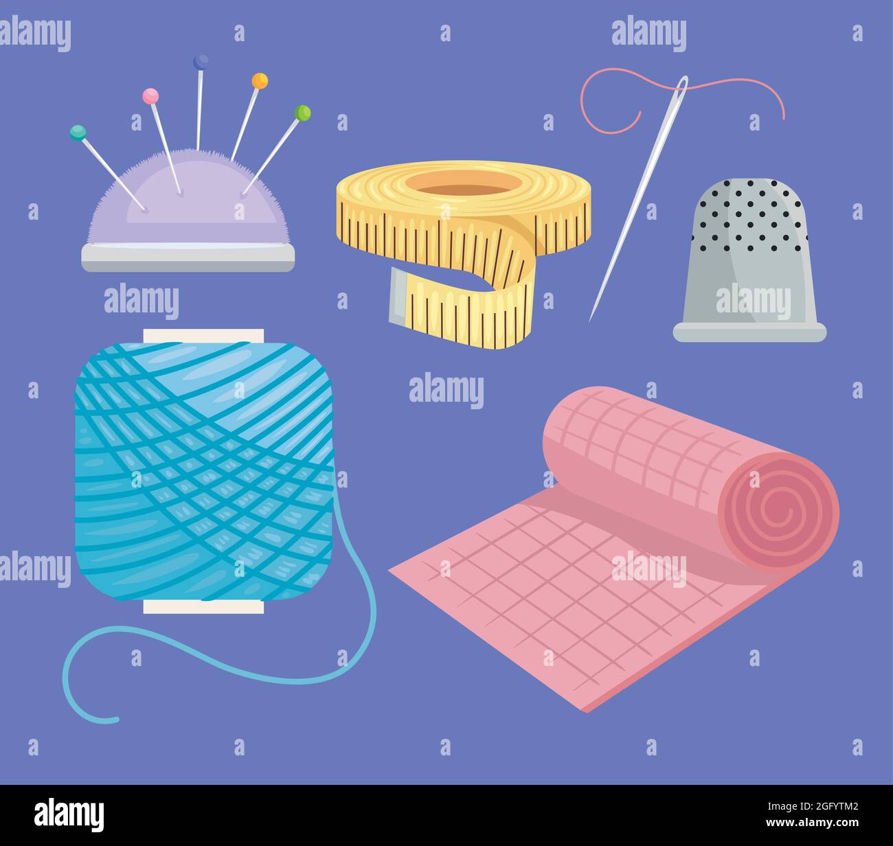 Sewing symbol set Stock Vector Image & Art - Alamy