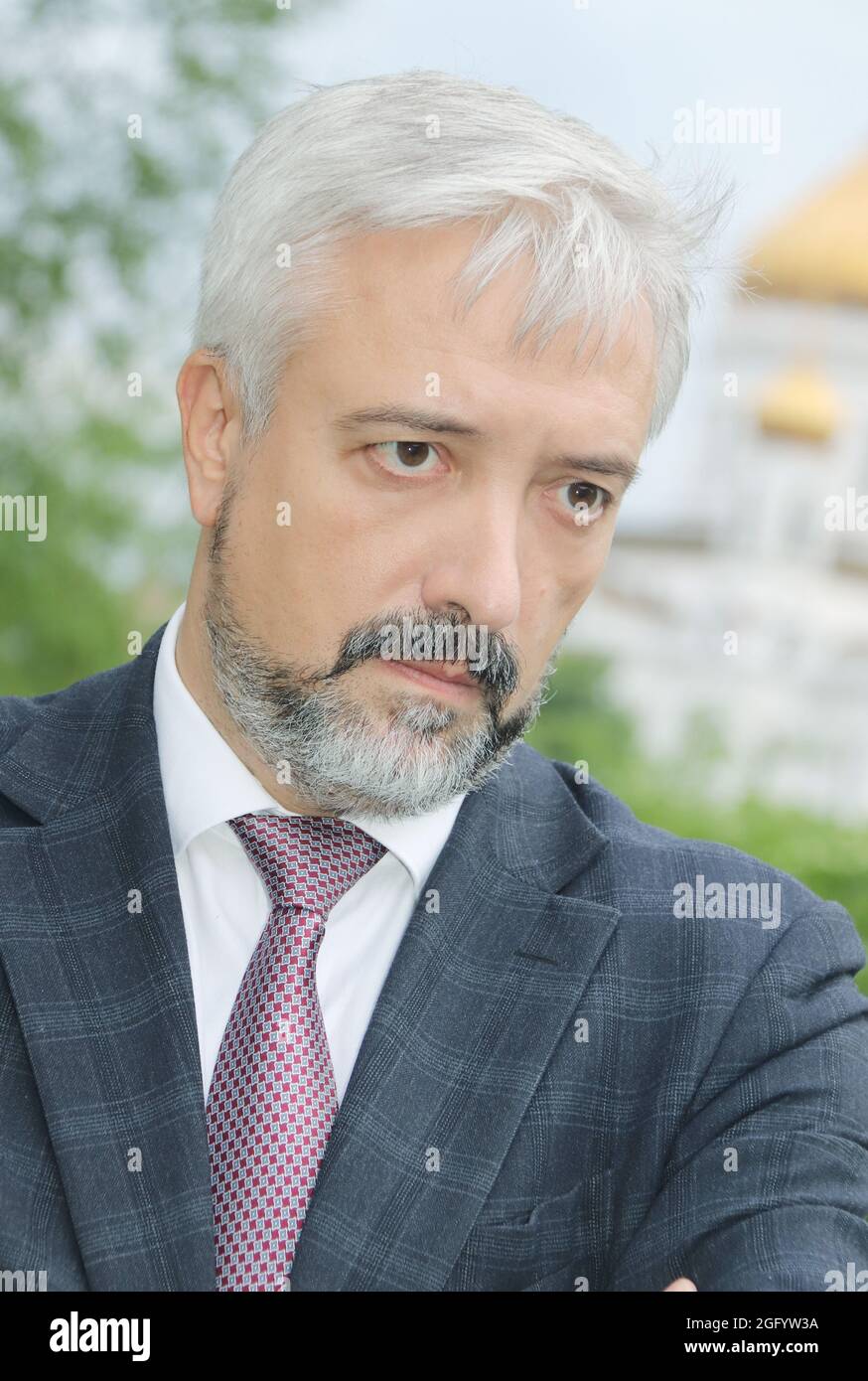 Russian journalist, TV host, politician and diplomat Evgeny Primakov ...