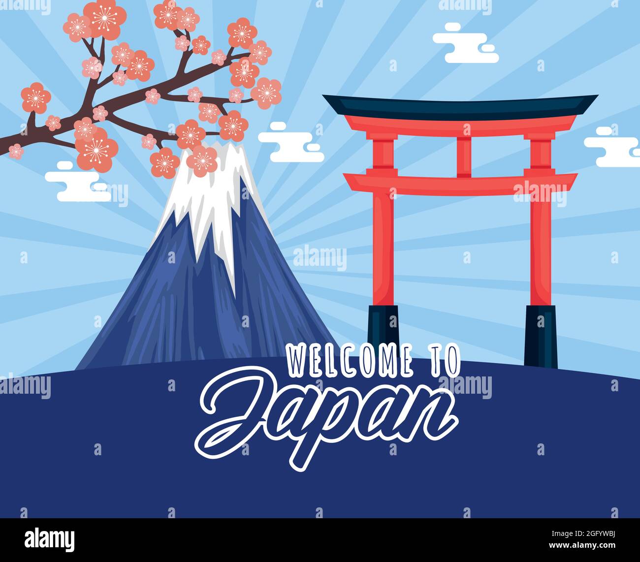 Welcome to fuji Stock Vector Images - Alamy
