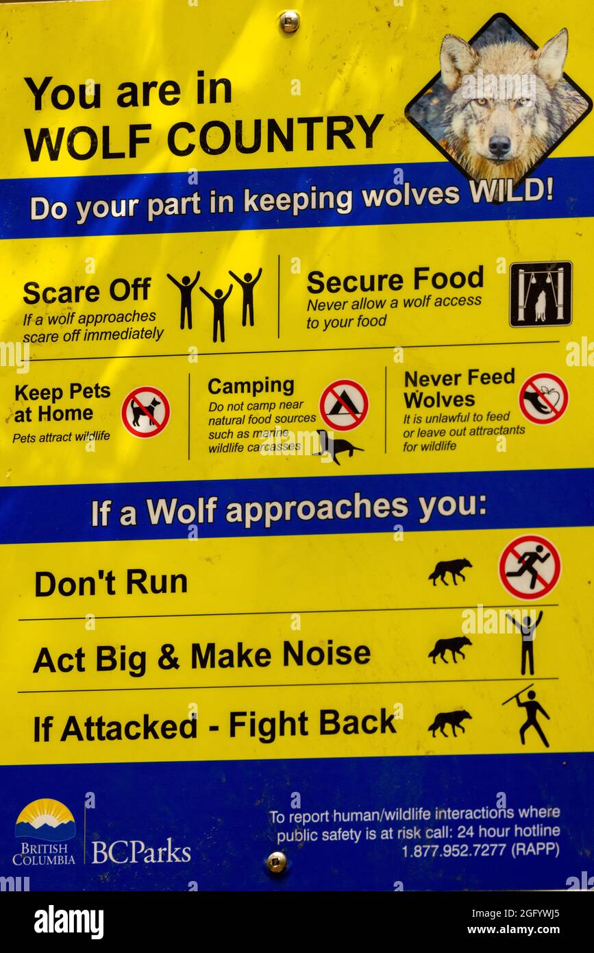 Wolf Warning Notice High Resolution Stock Photography and Images - Alamy