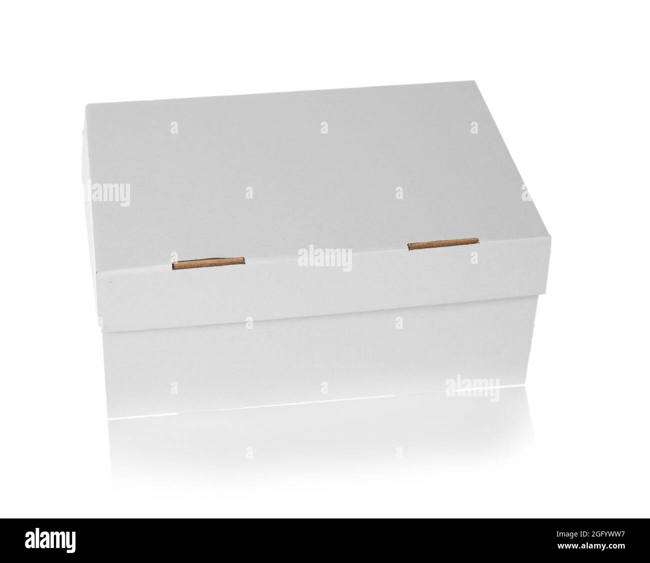 Cardboard box on white background Stock Photo - Alamy