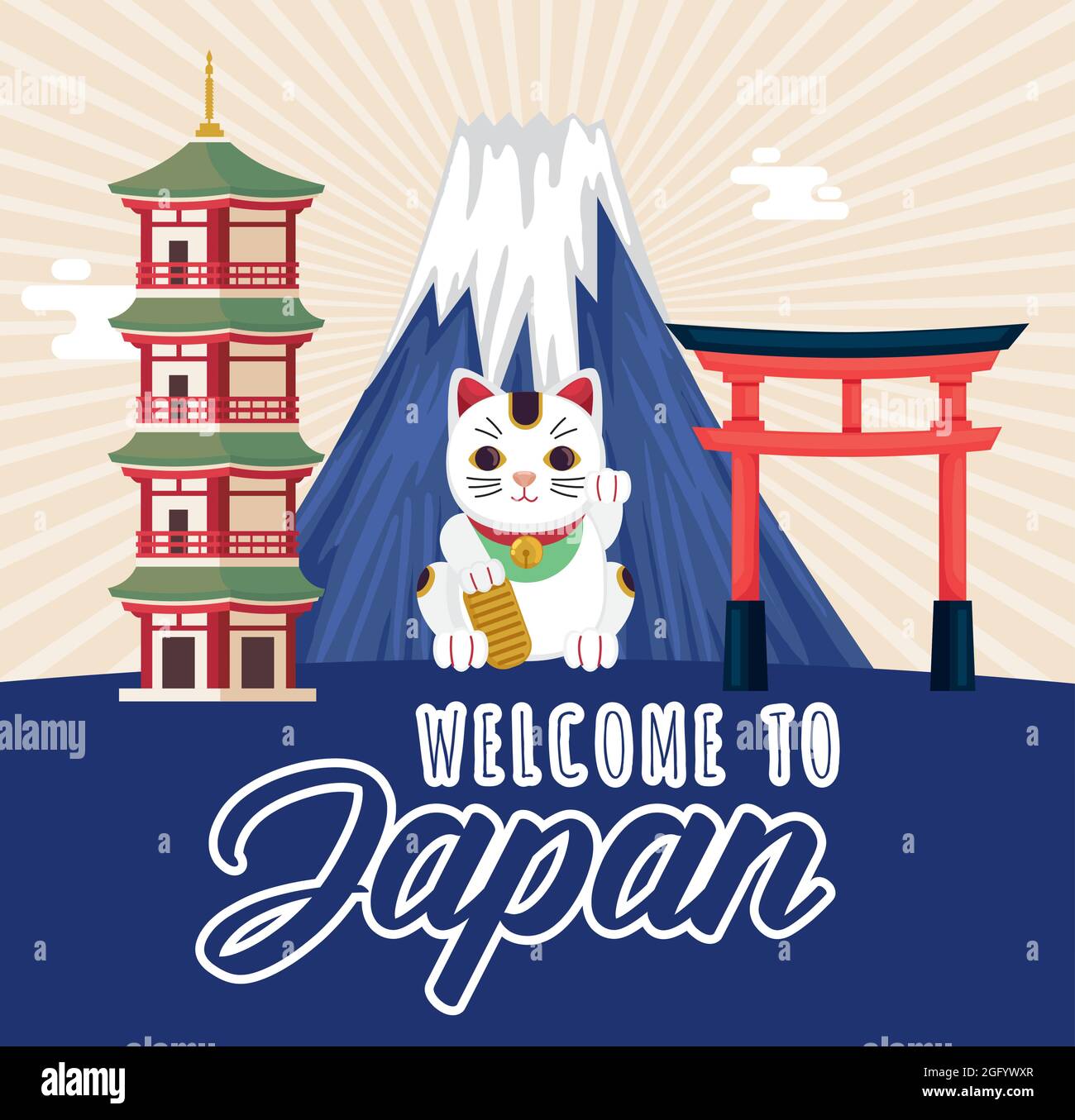 Welcome to fuji Stock Vector Images - Alamy