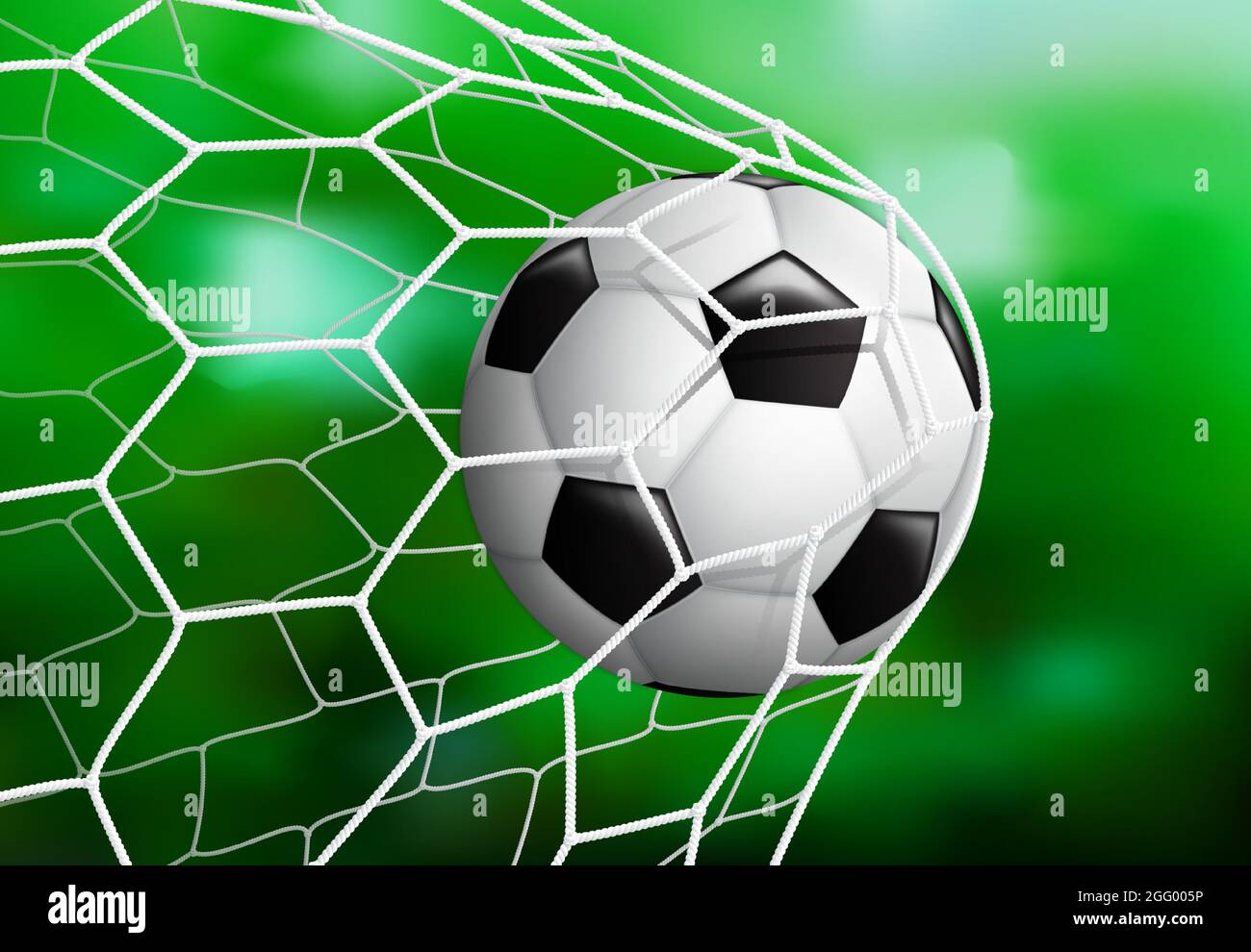 Soccer Ball In Net Background