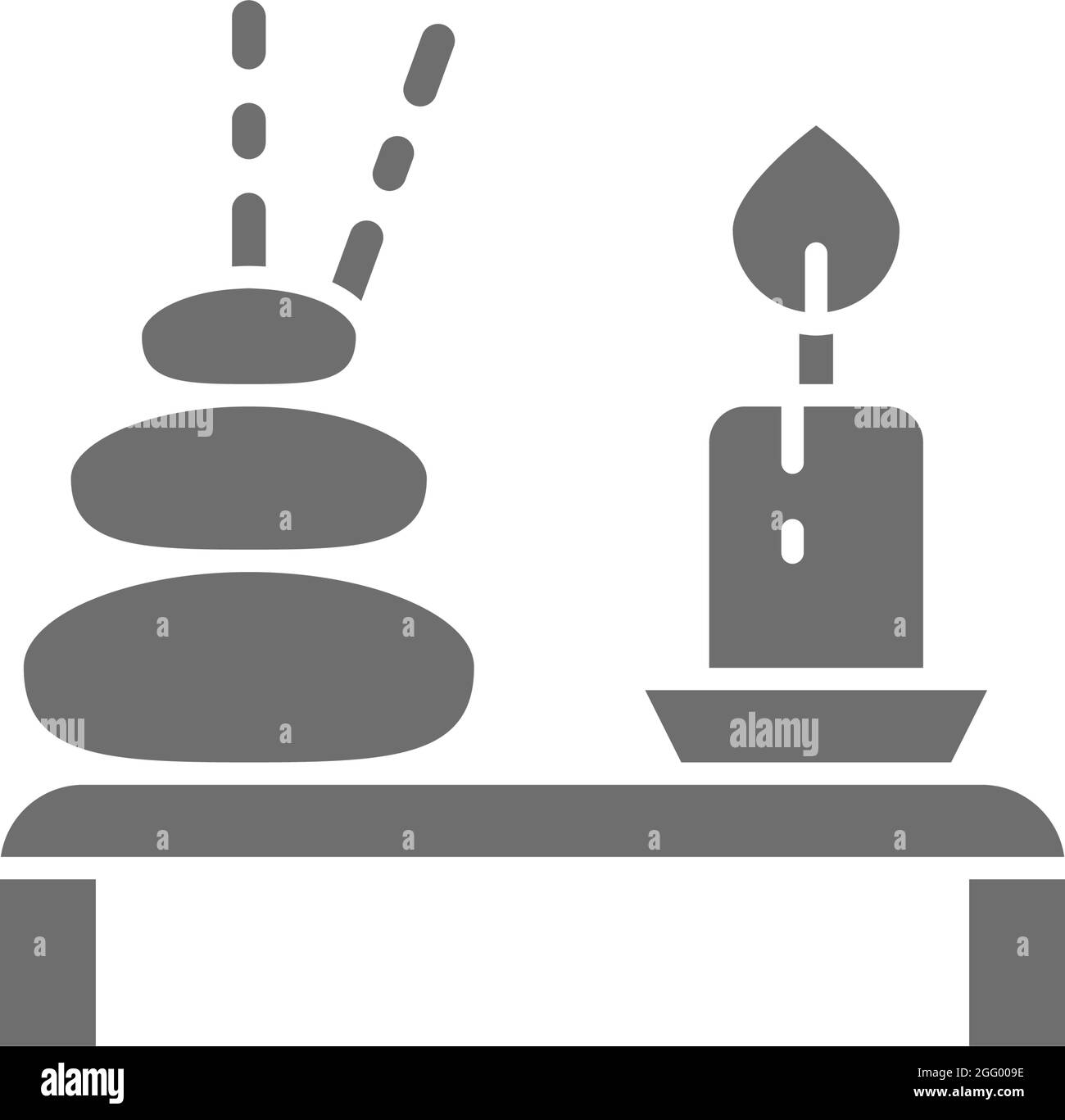 Aroma therapy candle spa Black and White Stock Photos & Images - Alamy