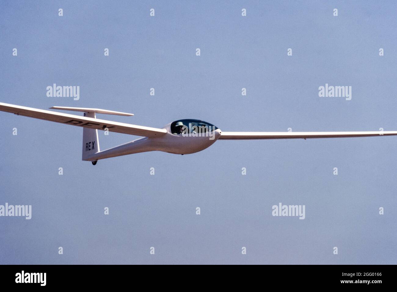 A Glaser-Dirks DG-300 Elan high-performance glider soaring over Dry ...