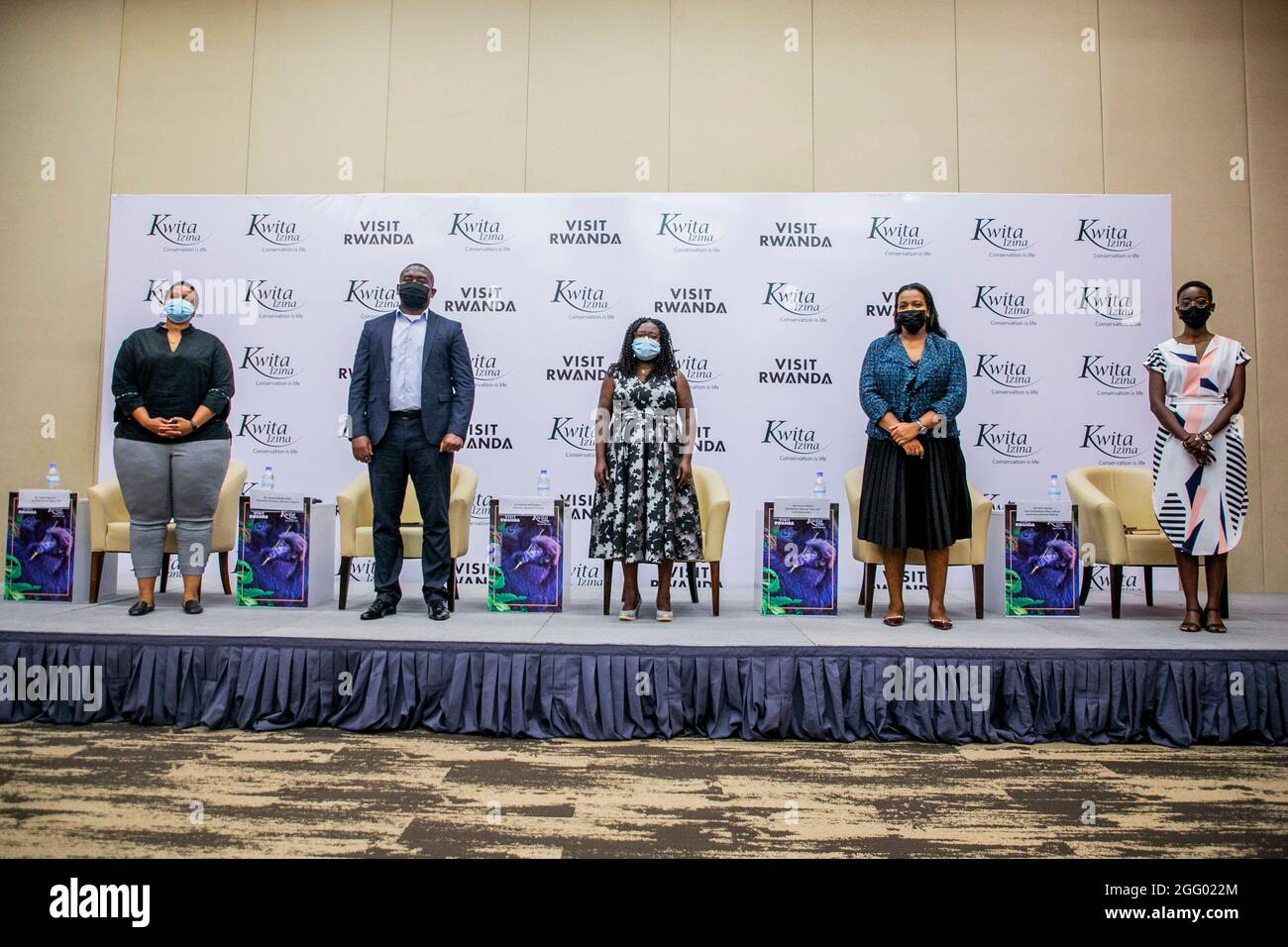 Kigali, Rwanda. 27th Aug, 2021. A press conference of a gorilla ...