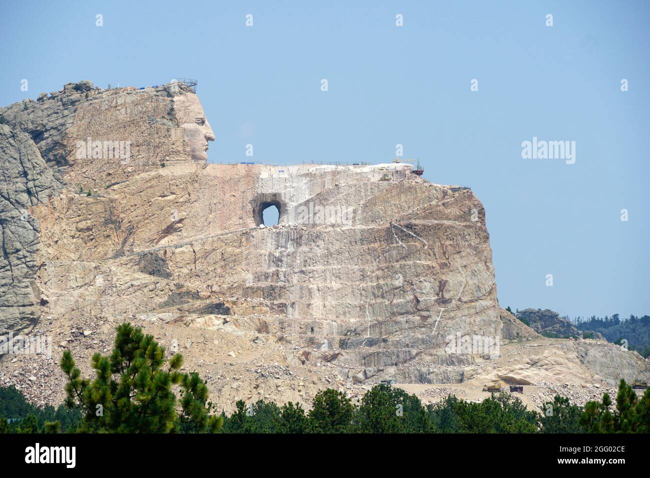 Sitting Bull Mountain Sculpture