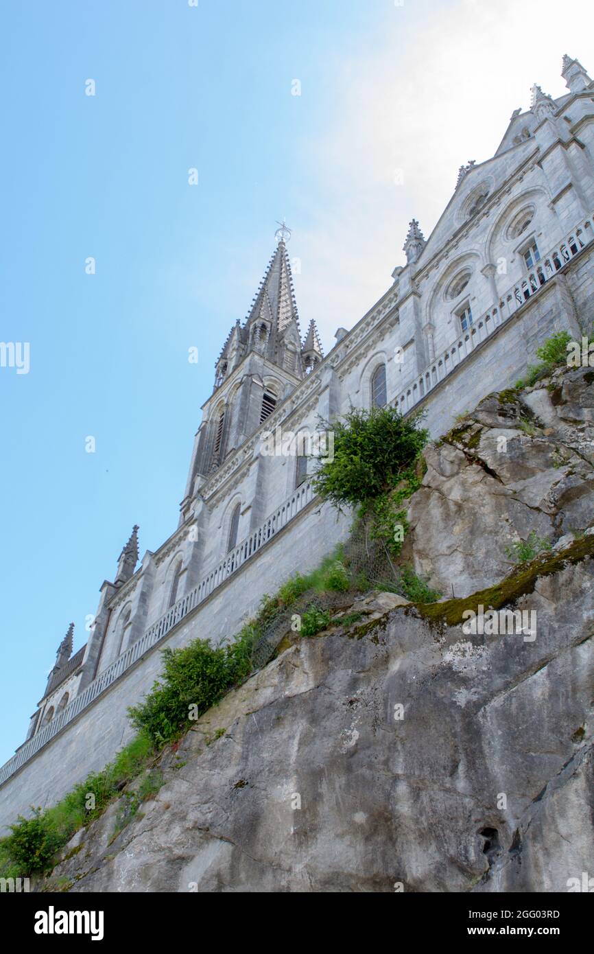 Sanctuary of Our Lady of Lourdes in France Stock Photo - Alamy