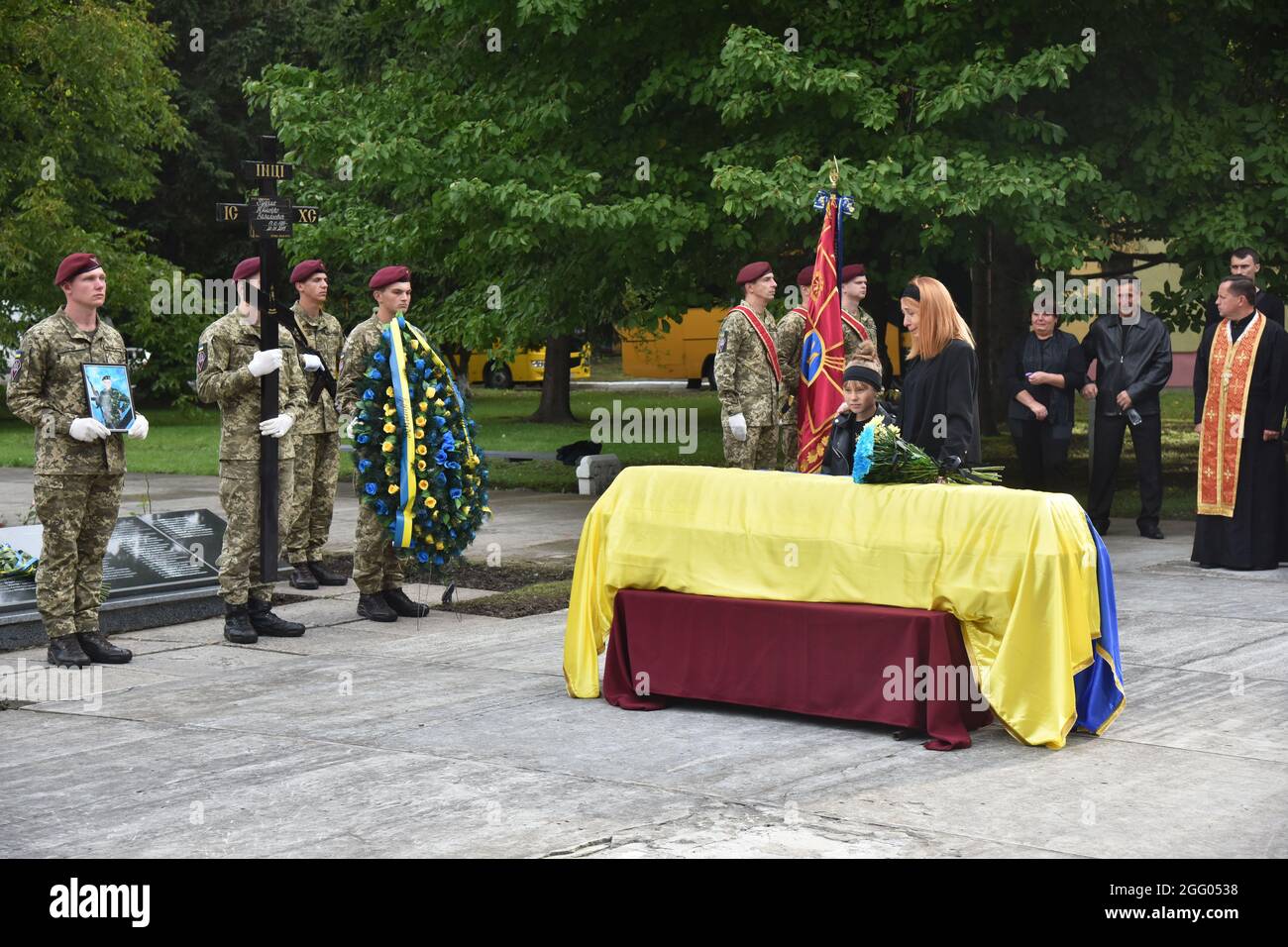 Lviv, Ukraine. 27th Aug, 2021. (EDITORS' NOTE : Image depicts death ...