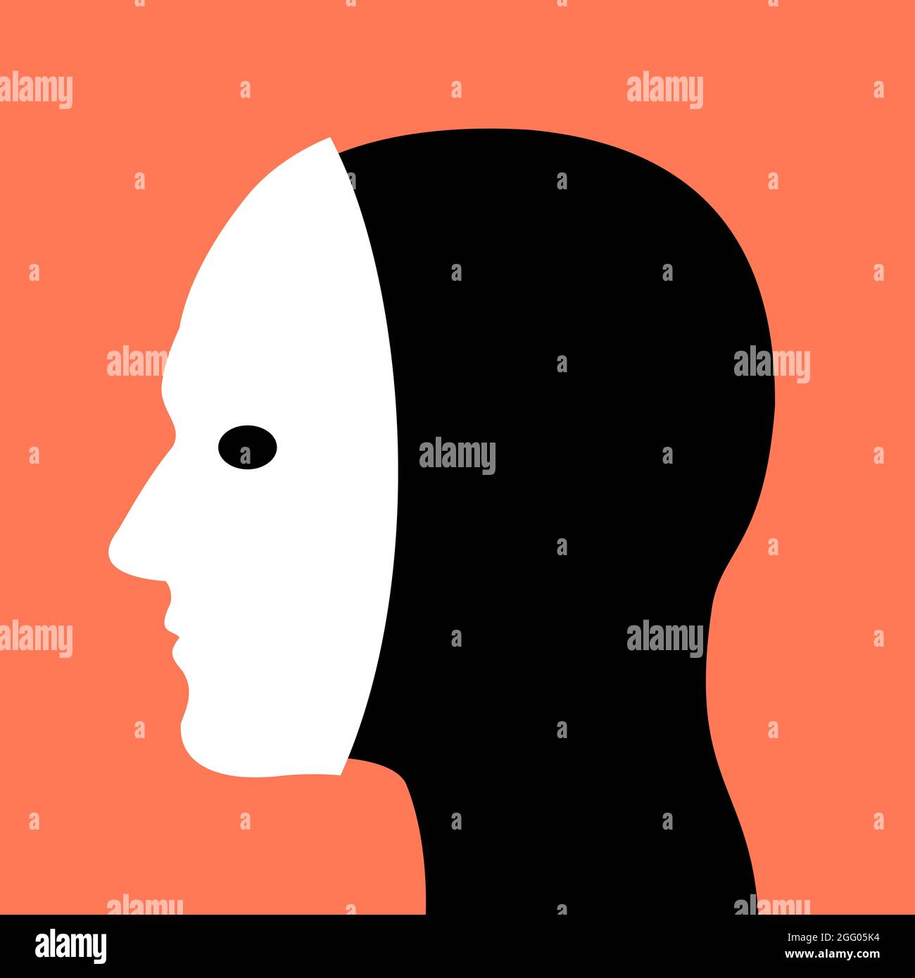 Unrecognizable and unidentifiable human and person because of covering ...