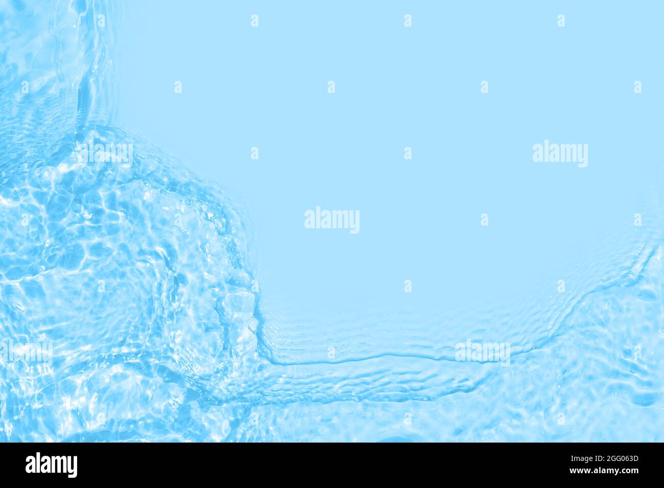 Serum texture close up. Light blue liquid gel background. Transparent ...