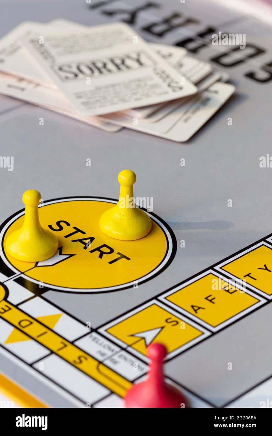 Sorry! is a slide pursuit board game, USA Stock Photo - Alamy