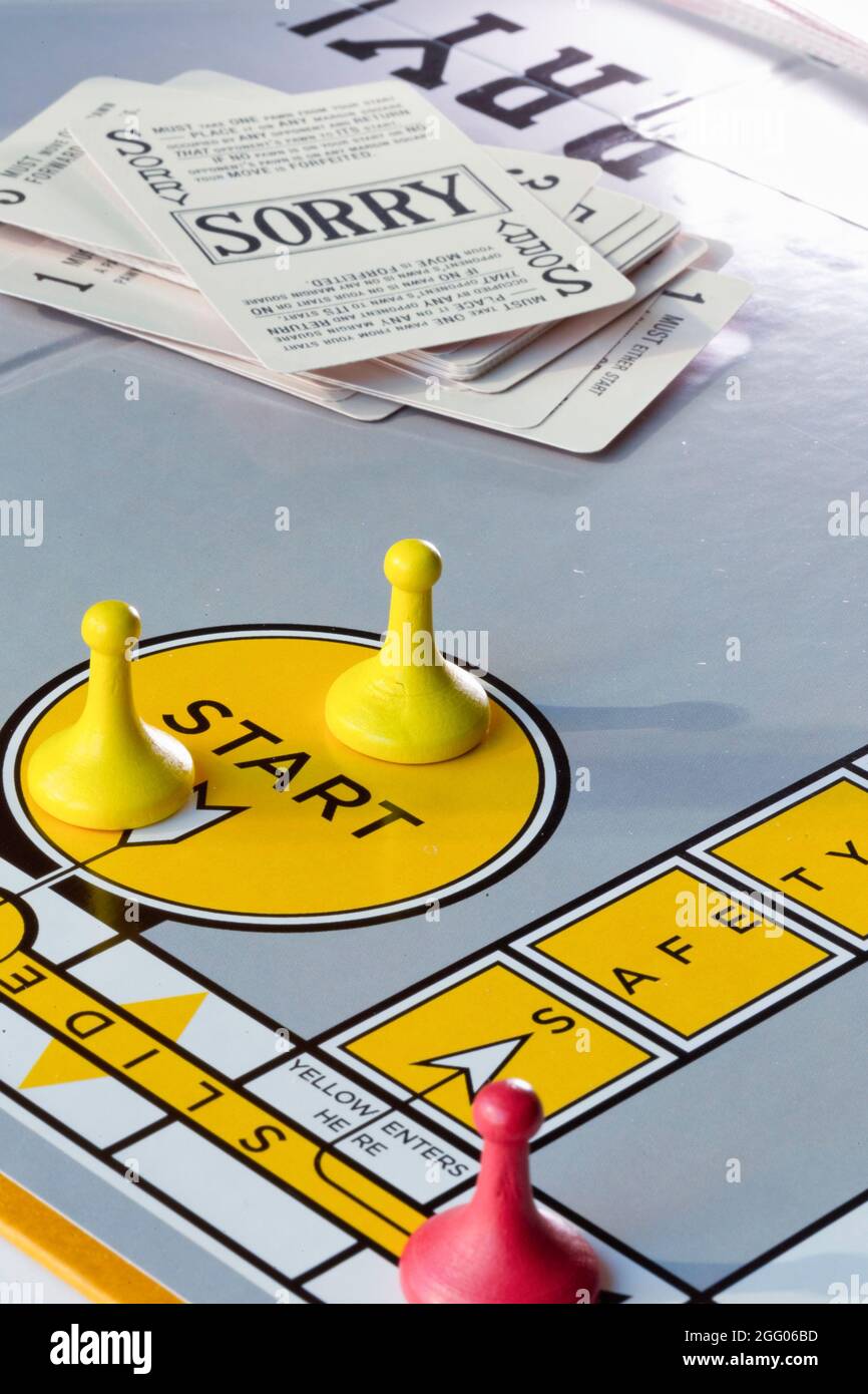 Sorry! is a slide pursuit board game, USA Stock Photo - Alamy