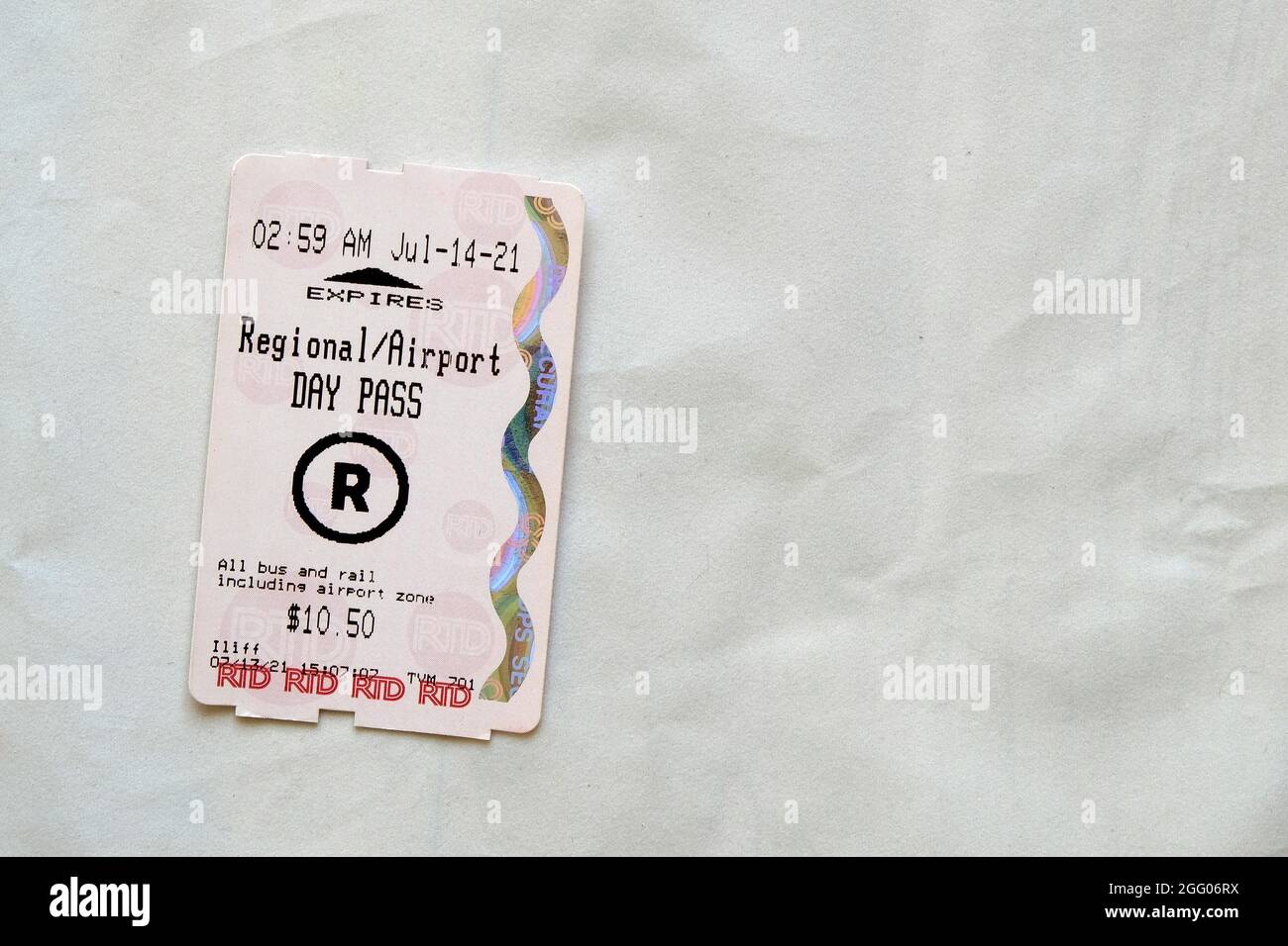 Regional and airport day pass for use with Denver’s Regional ...