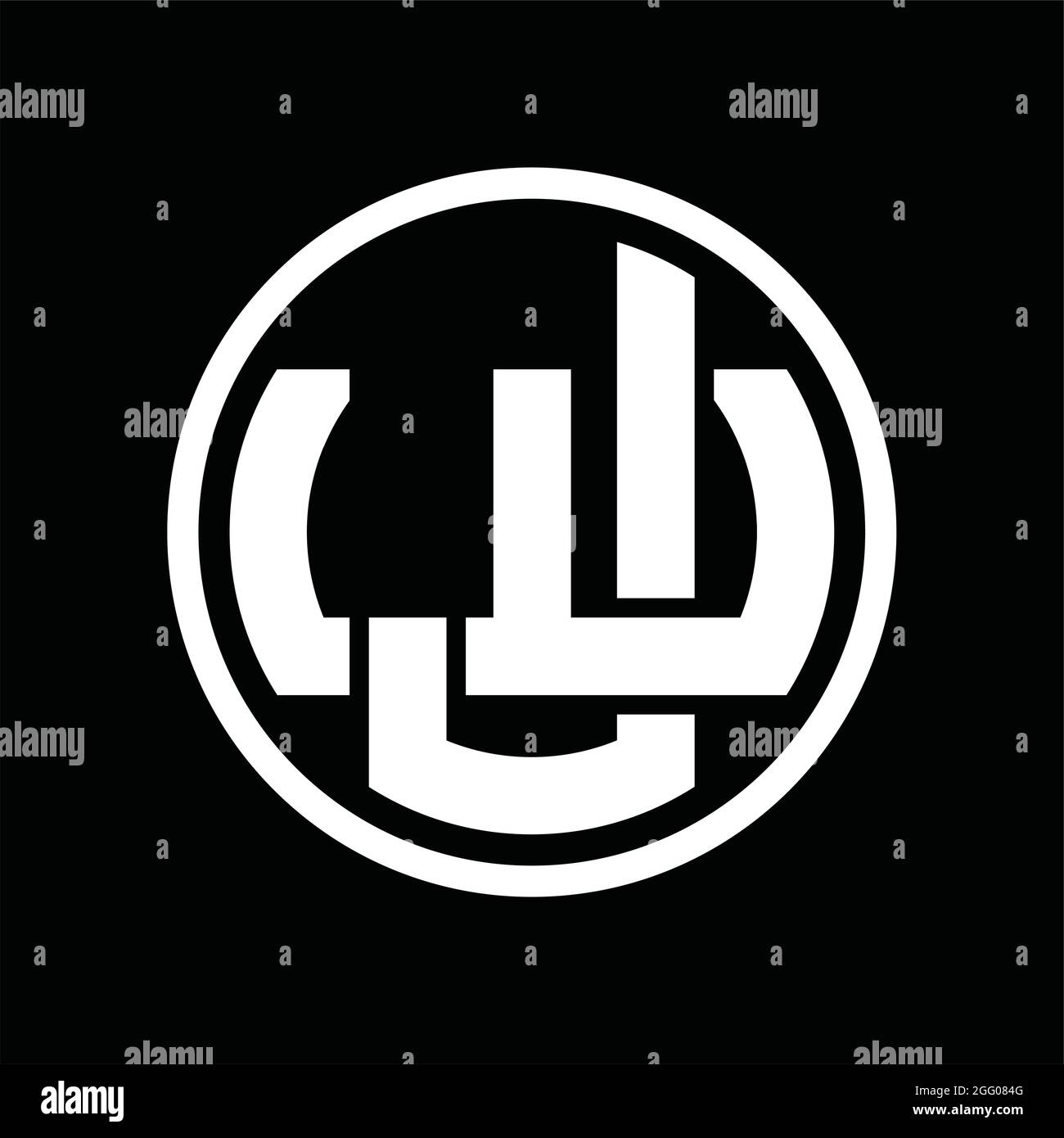 JW Logo monogram with overlapping style vintage design template Stock ...