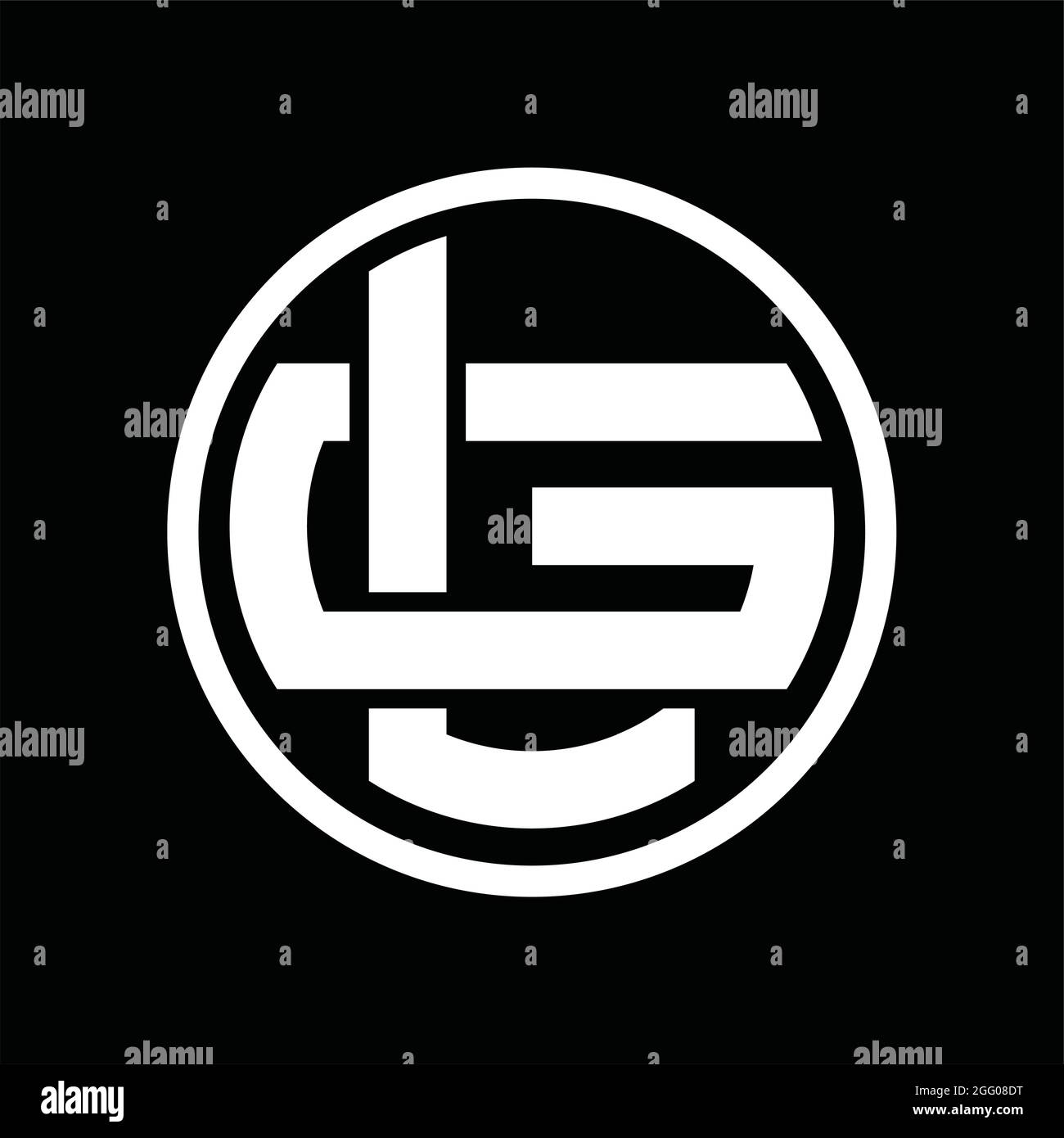 L g monogram Stock Vector Images - Alamy