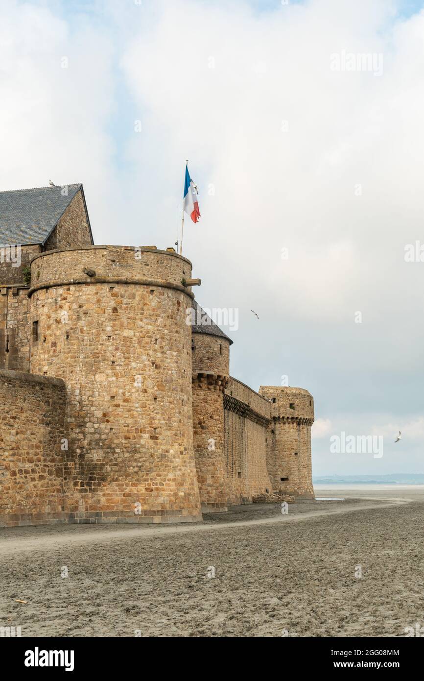 Mont Saint-Michel in the Manche department, Normandy region, France ...