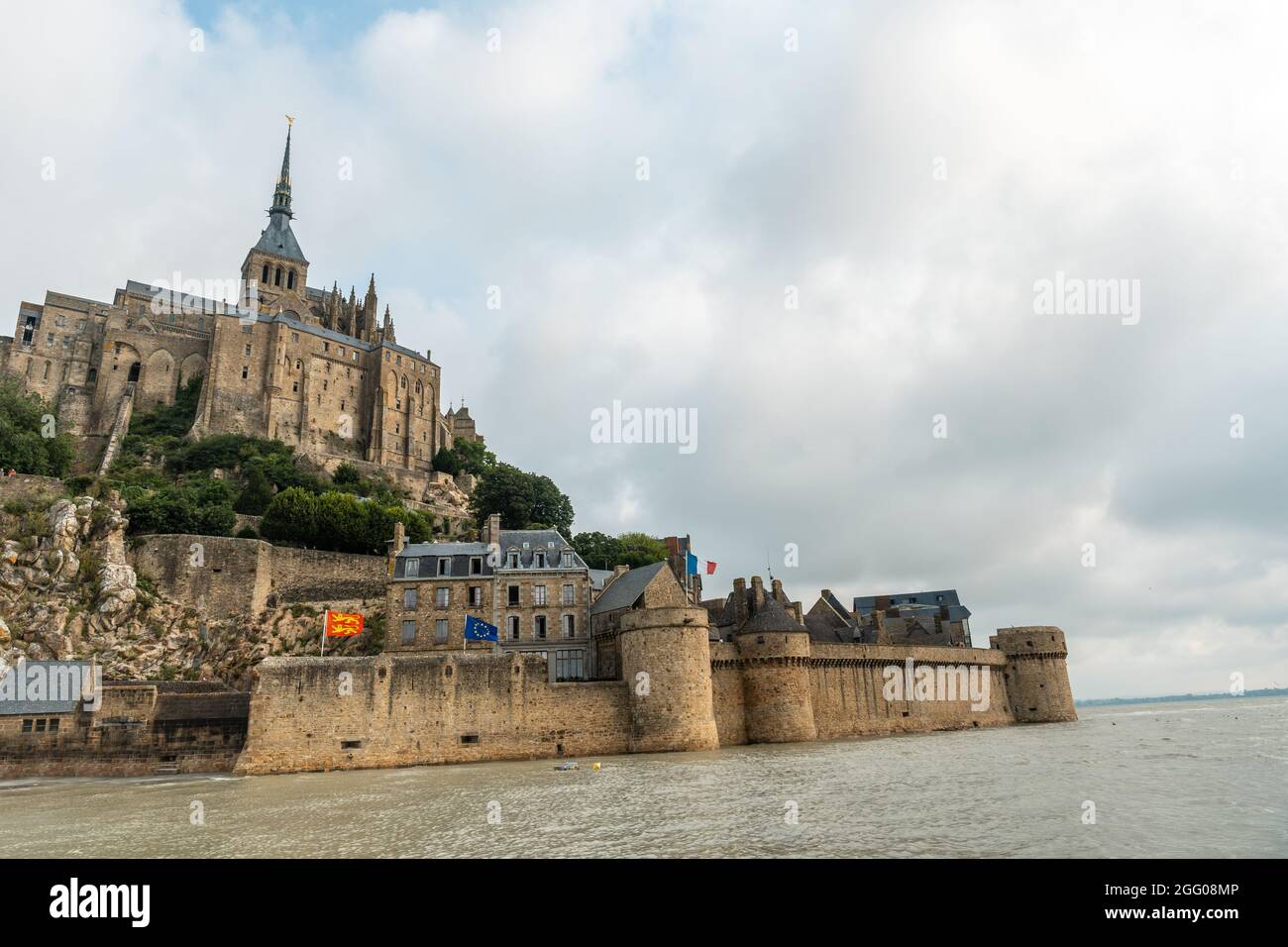 Mont Saint-Michel in the Manche department, Normandy region, France ...