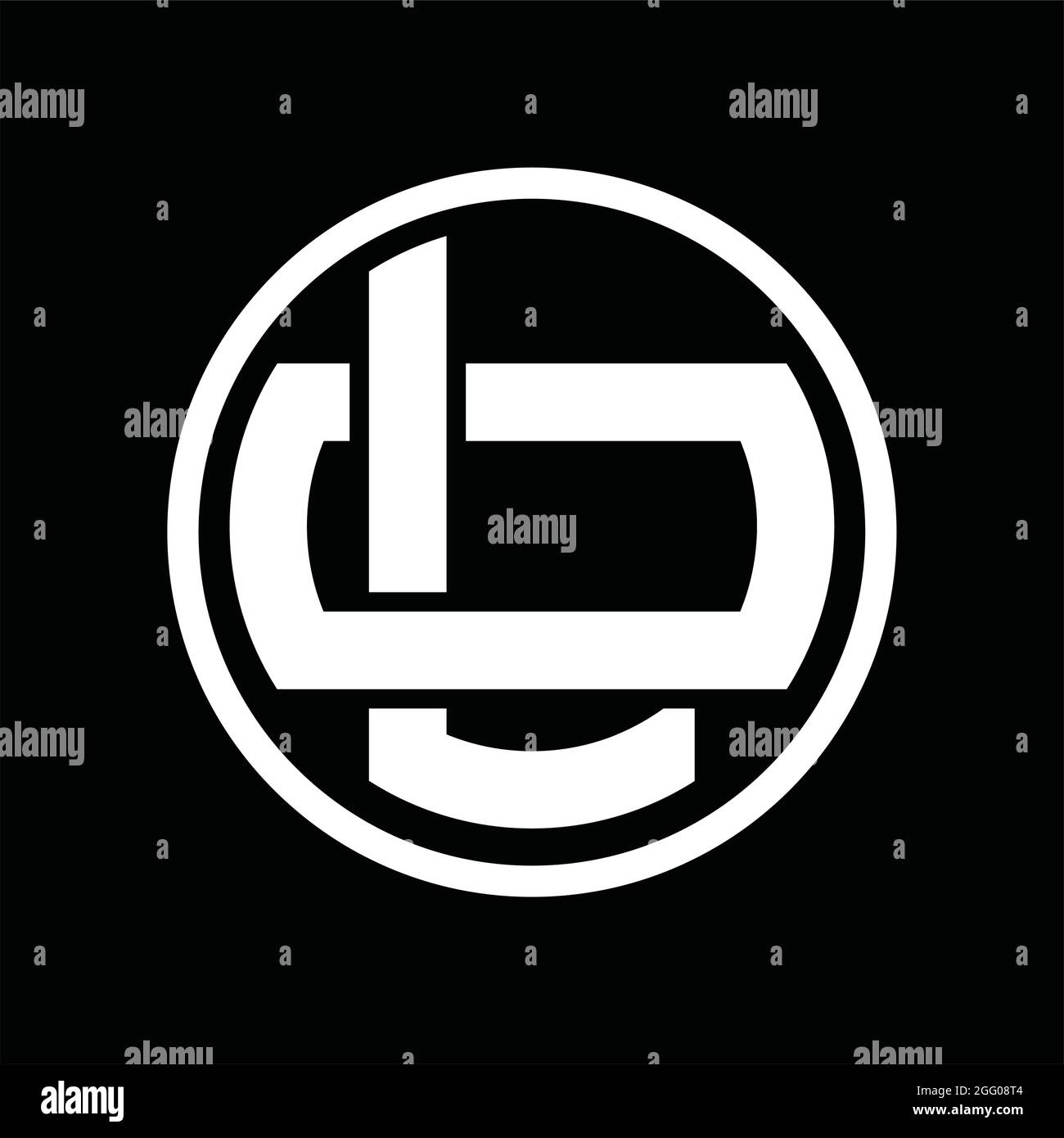 LO Logo monogram with overlapping style vintage design template Stock ...