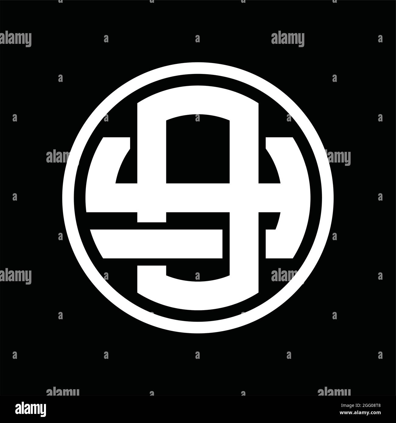 OY Logo monogram with overlapping style vintage design template Stock ...