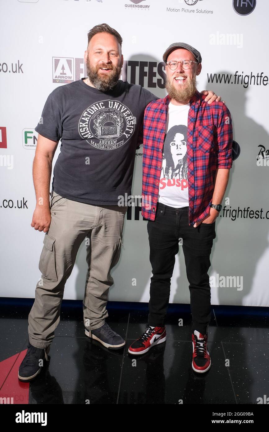 Writer phil drinkwater and producer giles edwards hi-res stock ...