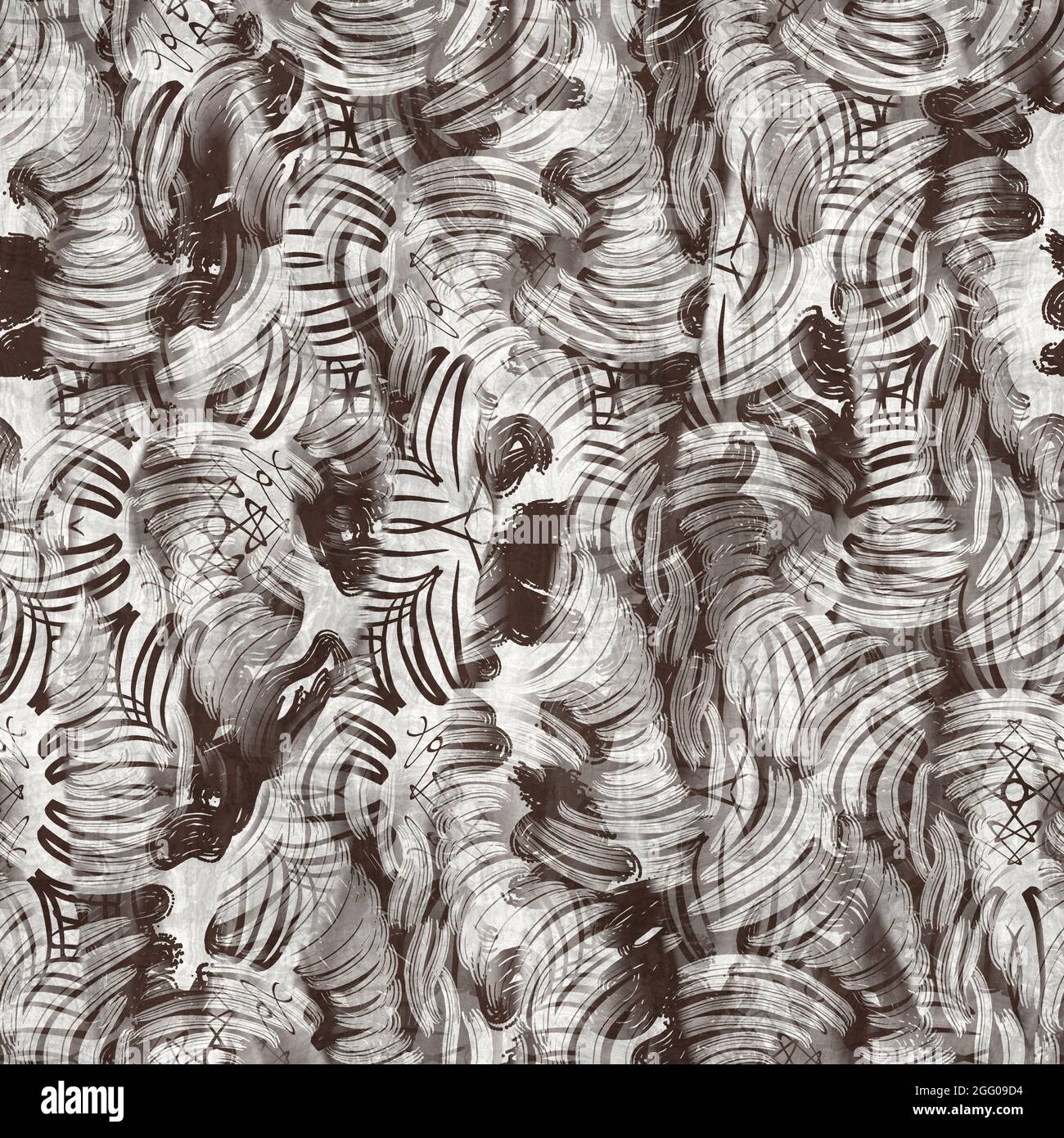 Seamless two tone hand drawn brushed effect pattern swatch Stock Photo ...