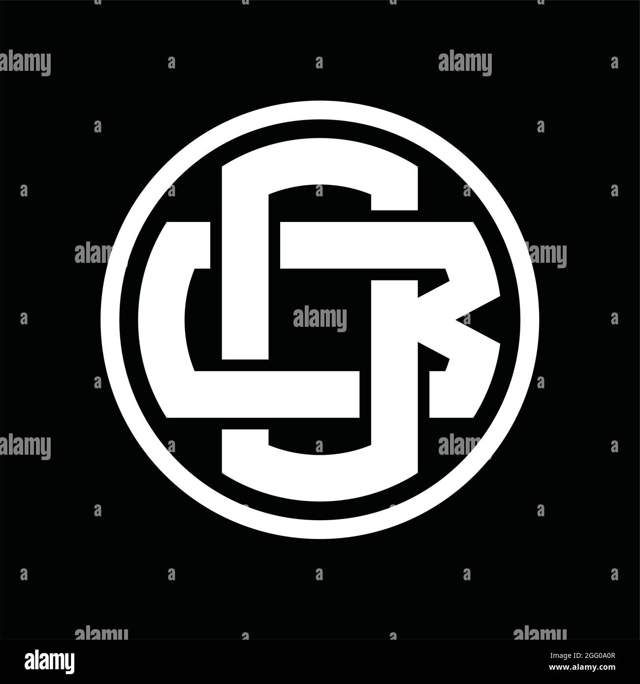 OB Logo monogram with overlapping style vintage design template Stock ...