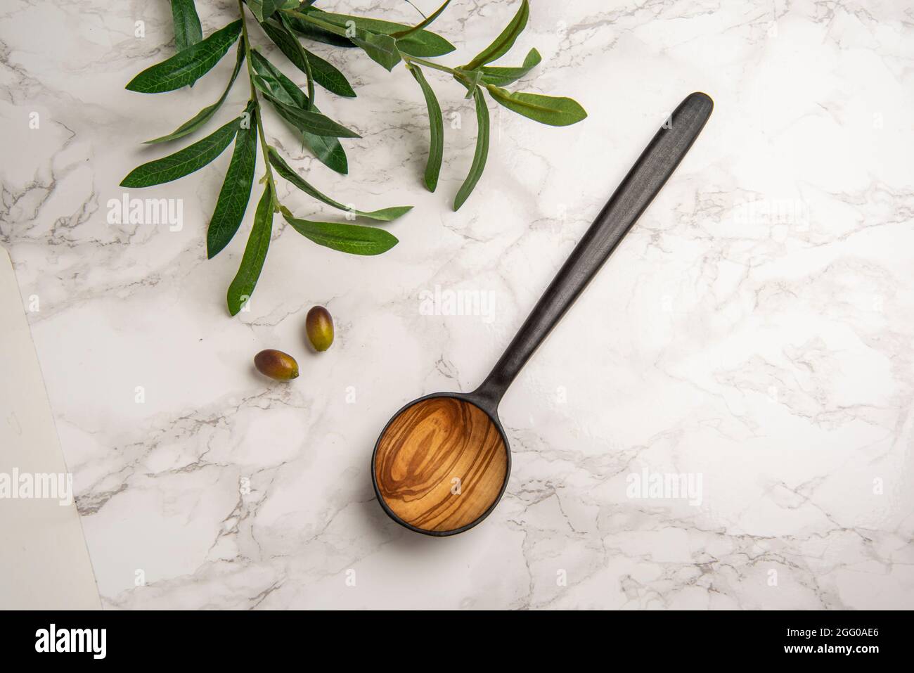 handmade wooden spoon in kitchen Stock Photo - Alamy