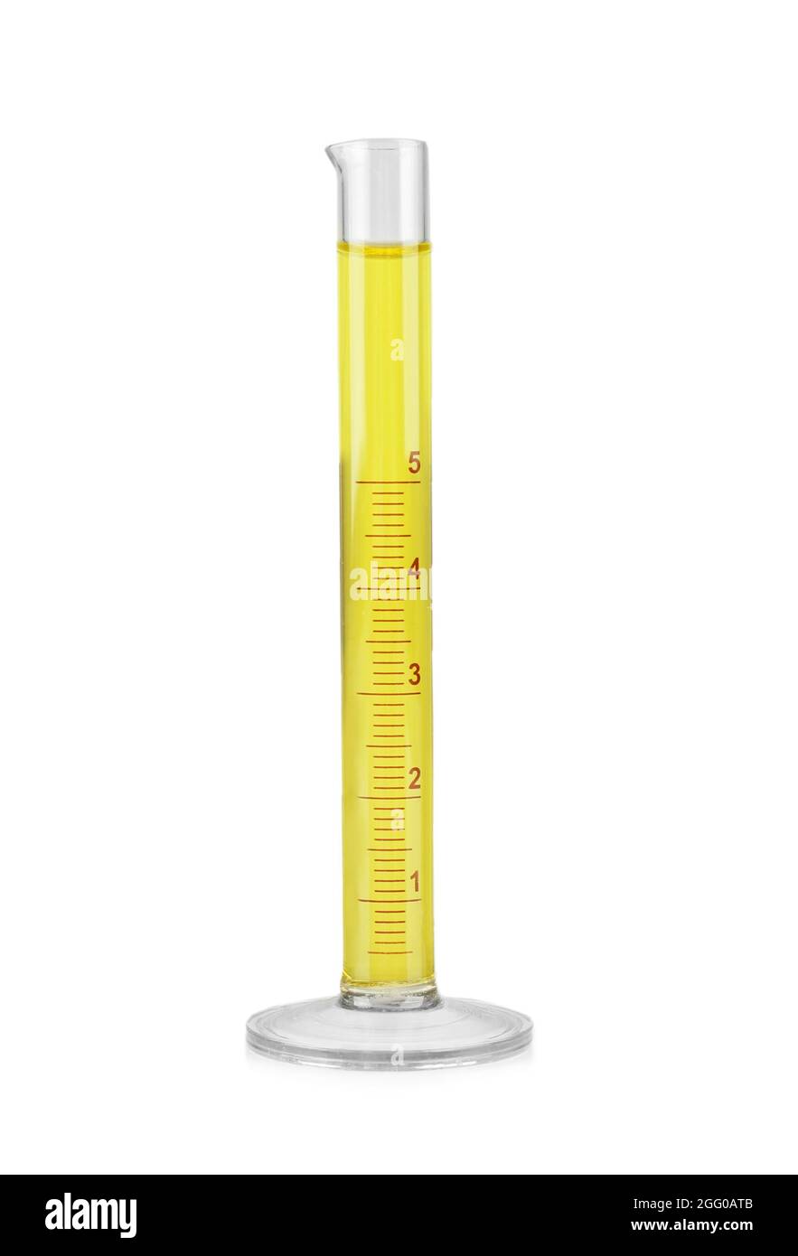 Graduated Cylinder With Liquid