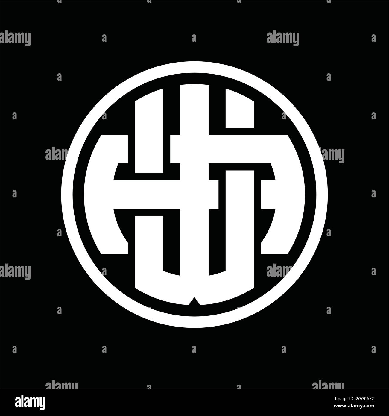 Wa minimal logo design hi-res stock photography and images - Alamy