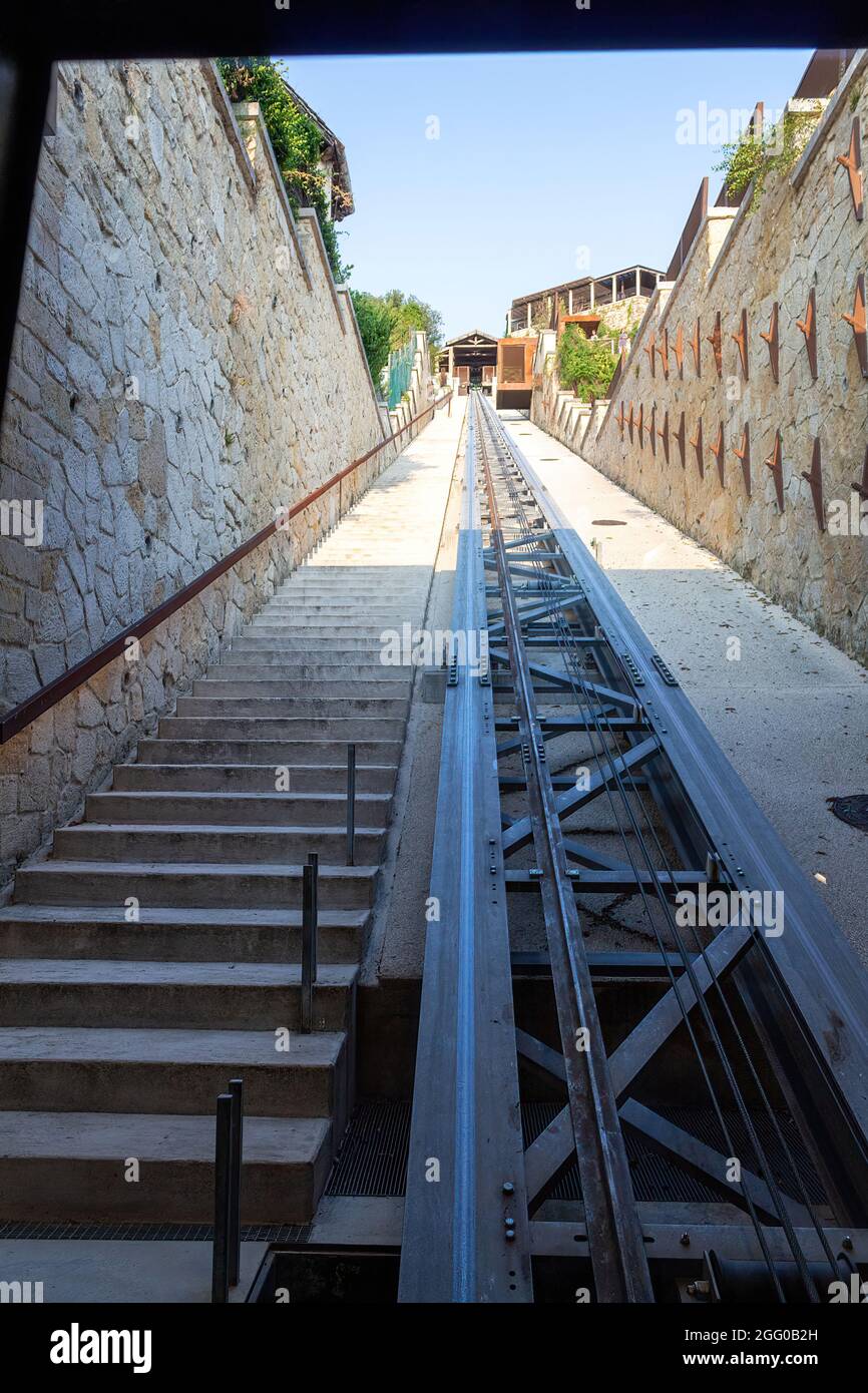 The Verona funicular, also known as the San Pietro Castle funicular, is ...