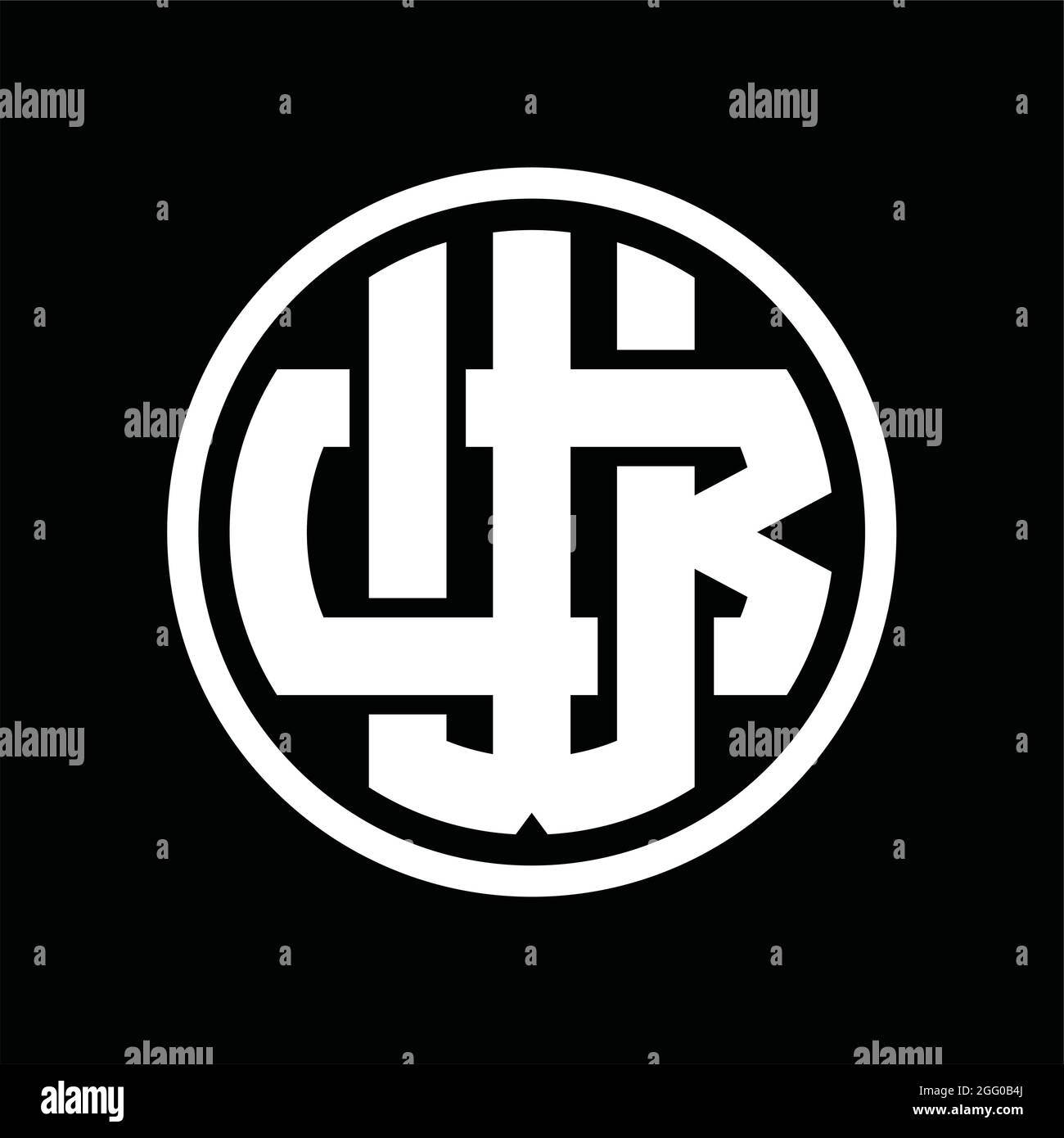 WB Logo monogram with overlapping style vintage design template Stock ...