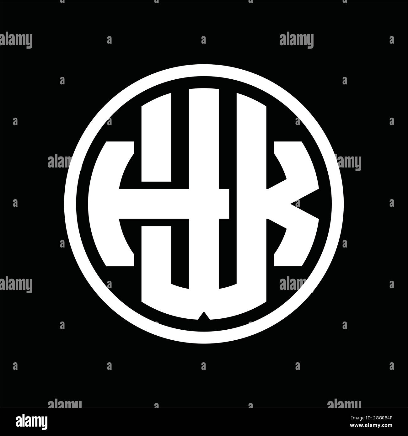 WK Logo monogram with overlapping style vintage design template Stock ... WK Logo monogram with overlapping style vintage design template Stock ...