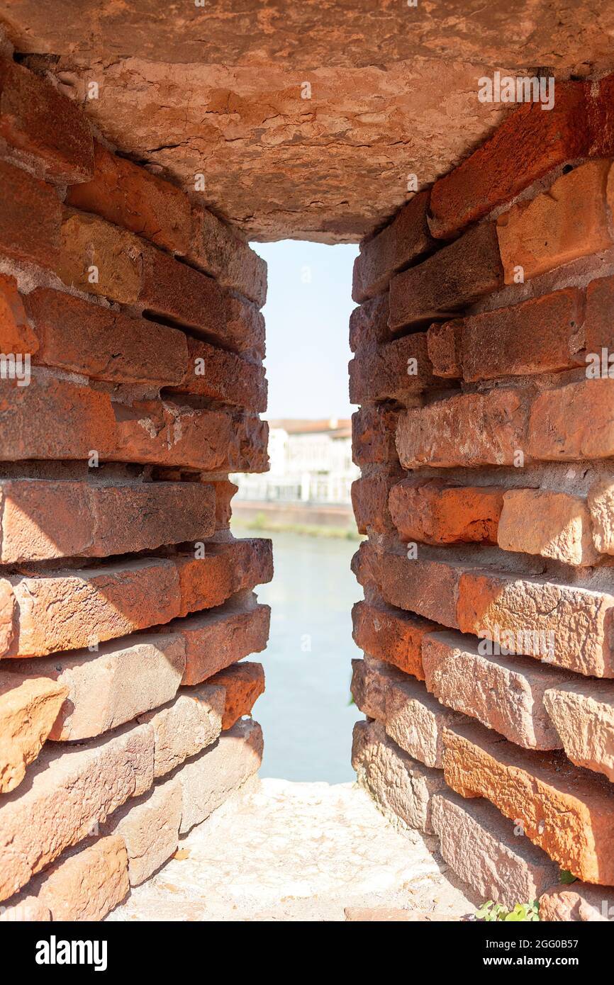 SLOT: opening made in the fortified works or in the armor plates of the ...