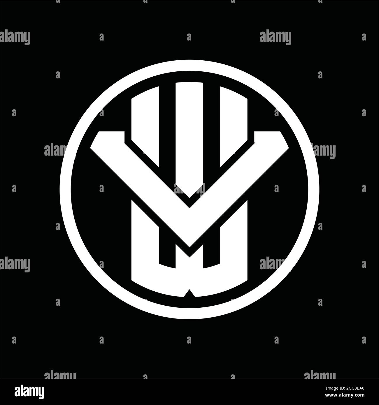 Black vw logo Stock Vector Images - Alamy