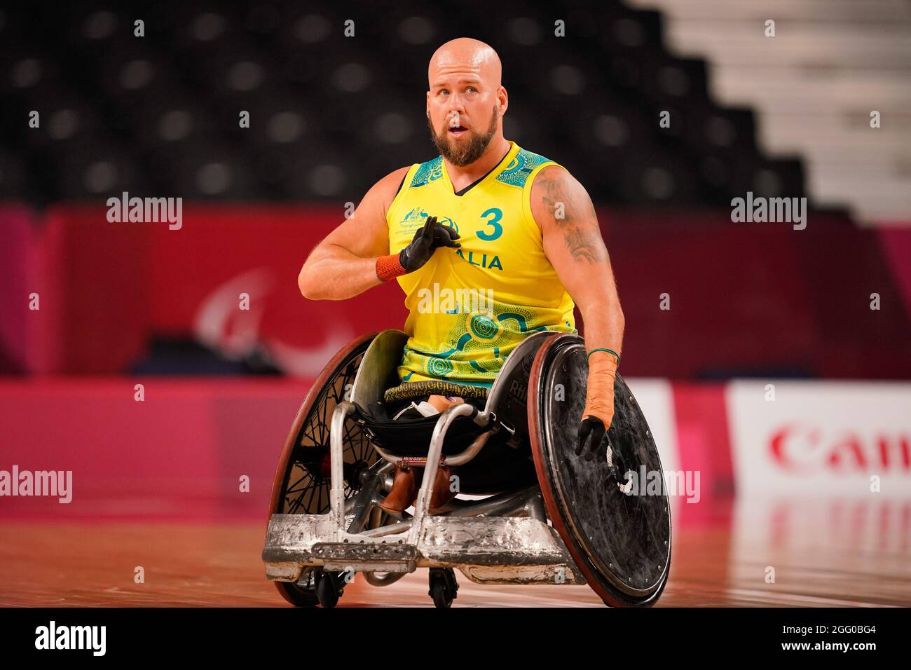 Tokyo, Japan. 27th Aug, 2021. Ryley BATT (AUS) Wheelchair Rugby ...
