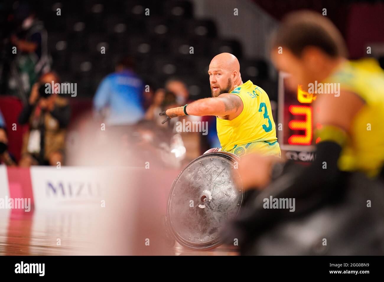 Tokyo, Japan. 27th Aug, 2021. Ryley BATT (AUS) Wheelchair Rugby ...