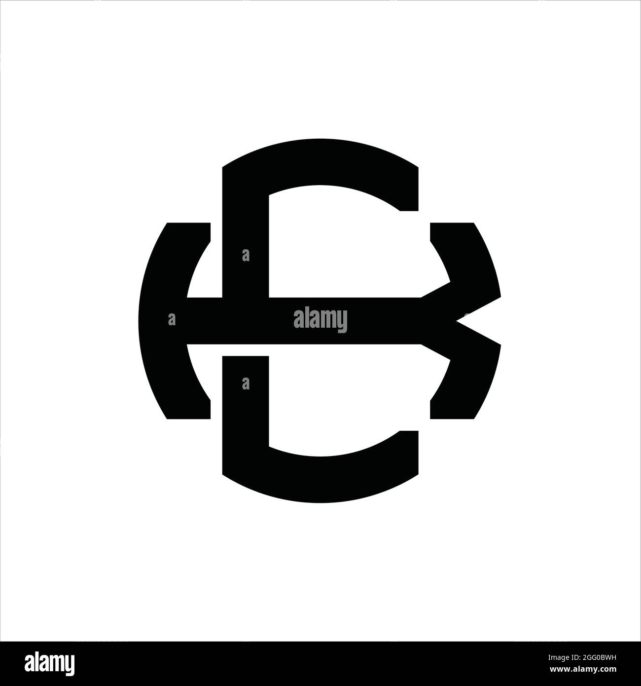 Ek logo design Stock Vector Images - Alamy