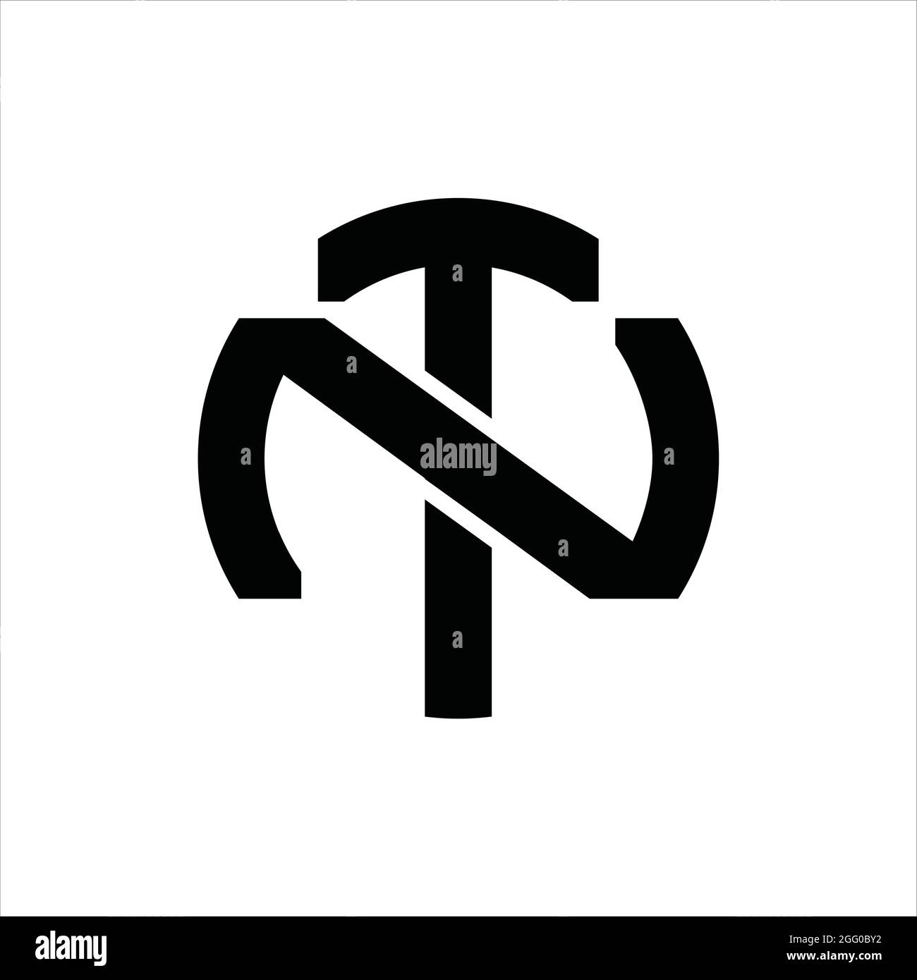 TN Logo monogram with overlapping style vintage design template Stock ...