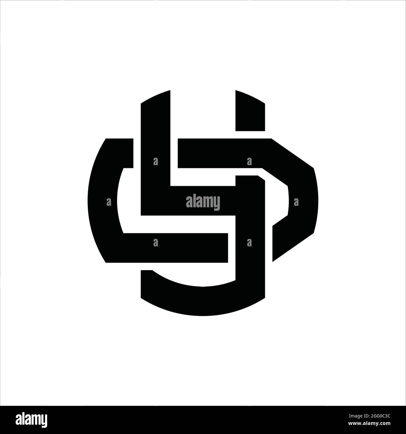 YD Logo monogram with overlapping style vintage design template Stock ...